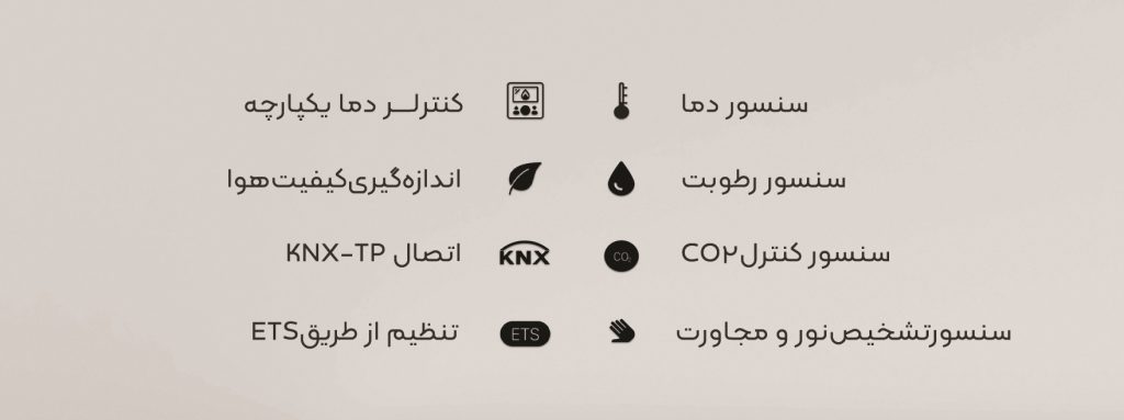 پنل لمسی 4.3 اینچ Eclipse Room Controller (کنترل نور و دما)